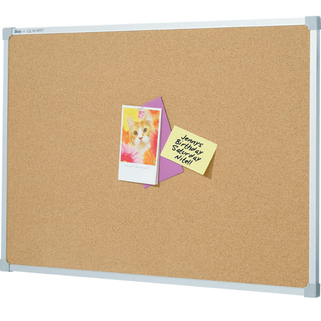 Quartet Corkboard Aluminium 900x600mm Cork Sign Board | SuperOffice