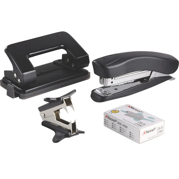 Rexel Stapler Hole Punch Staples Remover Combo Bundle Kit – SuperOffice