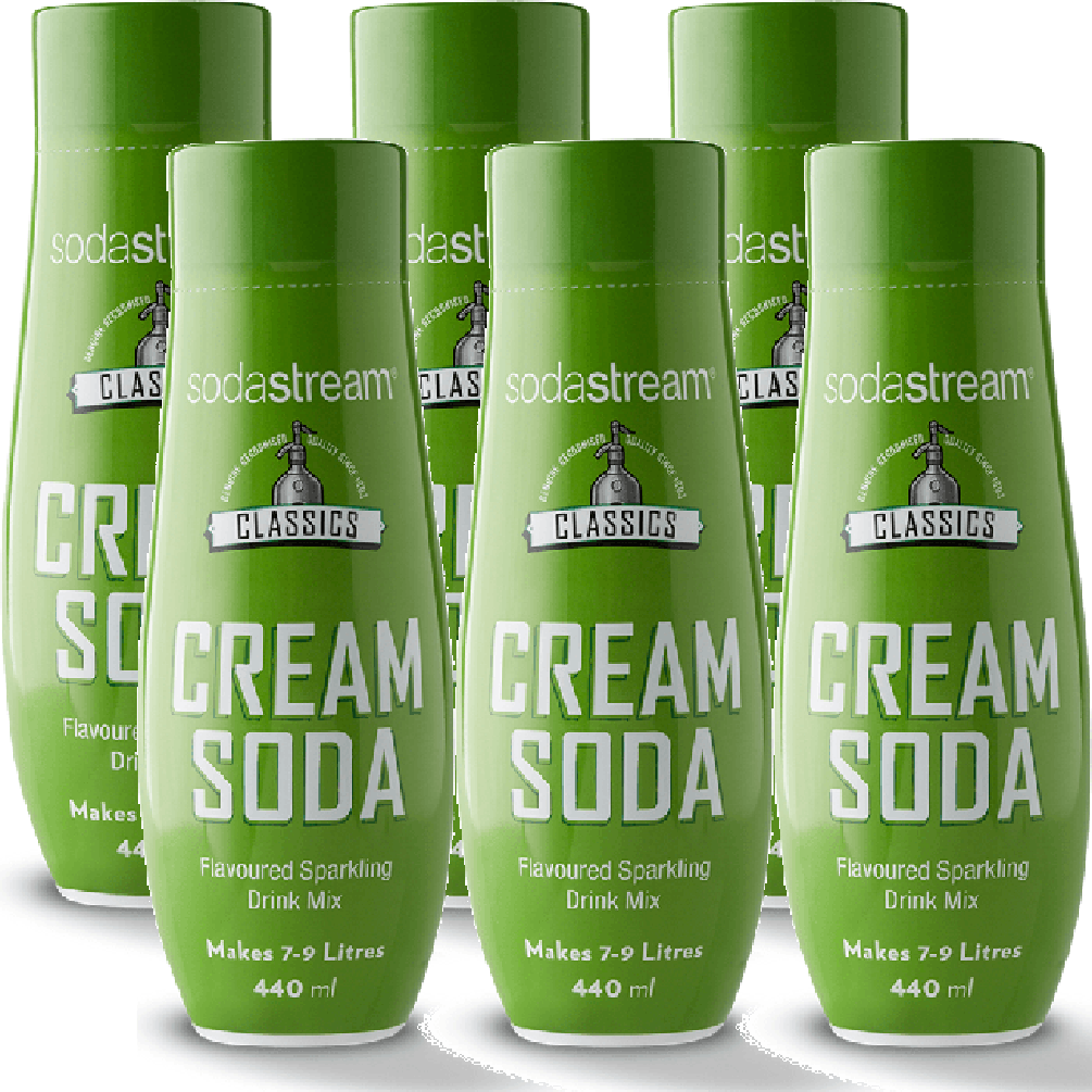 SodaStream Cream Creaming Syrup Soda Mix 440mL Pack 6 | SuperOffice