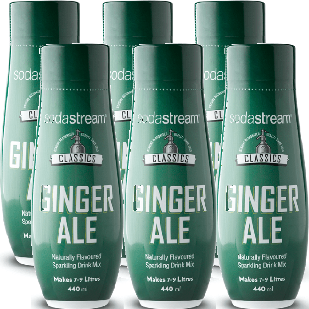 SodaStream Ginger Ale Syrup Soda Mix 440mL Pack 6 BULK | SuperOffice