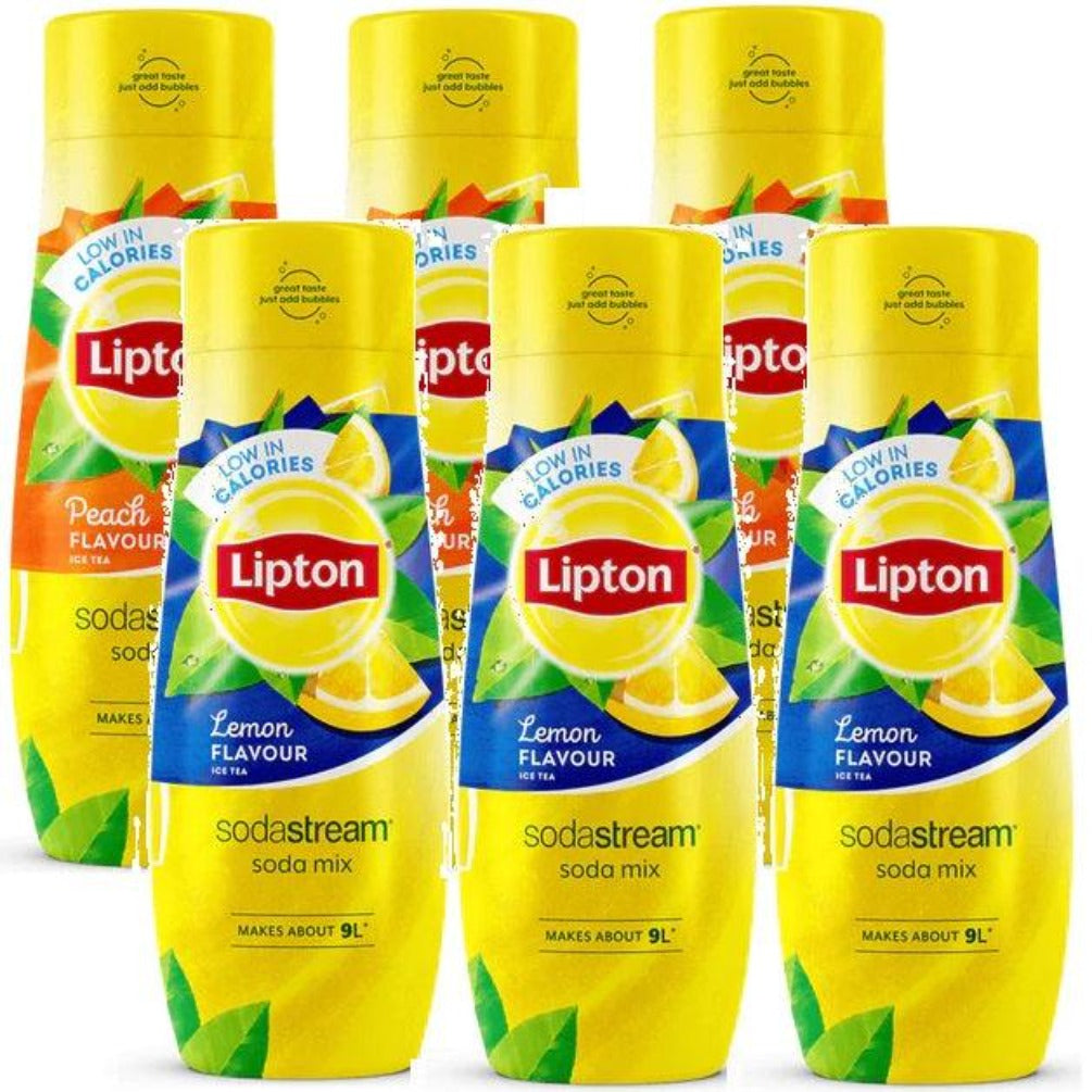 SodaStream Lipton Ice Tea Lemon/Peach Pack Syrup Mix |SuperOffice