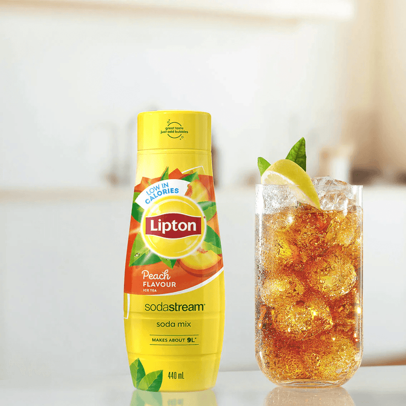 SodaStream Lipton Tea Peach Syrup Mix 440ml Pack 6 BULK | SuperOffice