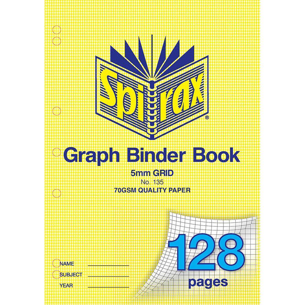 Spirax 135 Graph Binder Book 5Mm 128 Page A4 | SuperOffice