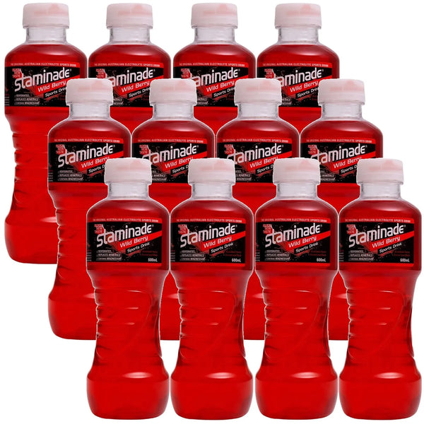 Staminade Sports Drink Electrolytes Berry 600mL Pack 12 | SuperOffice