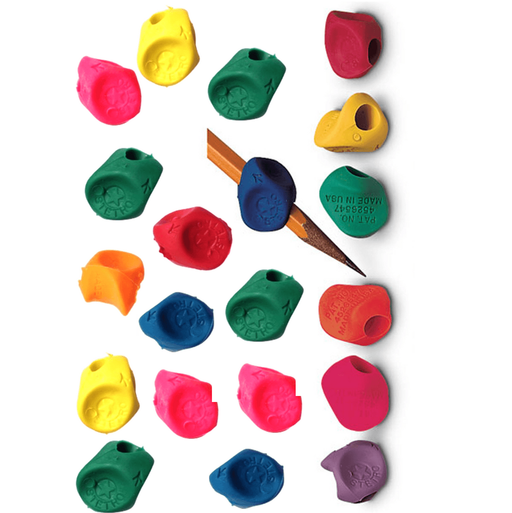 Stetro Pencil Grips Assorted Colours 20 Pack Grip | SuperOffice