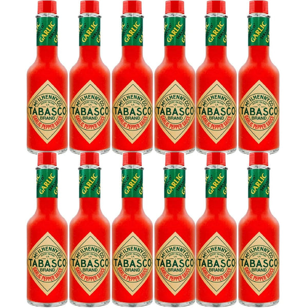Tabasco Garlic Pepper Hot Sauce 60ml Bottles Pack 12 | SuperOffice