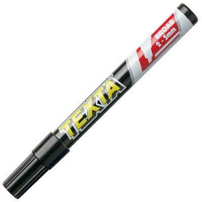 Texta Permanent Marker Chisel Point Black Box 12 | SuperOffice