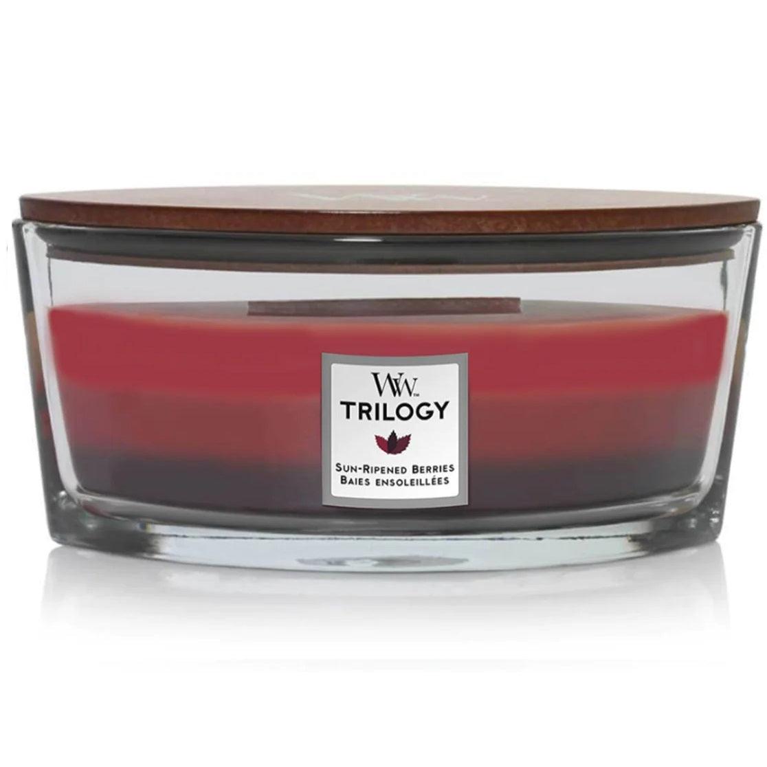 WoodWick Sun Ripened Berries Trilogy Candle Crackles | SuperOffice