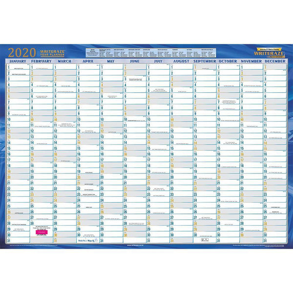 Writeraze 2020 Executive Year Planner Laminated 500 | SuperOffice