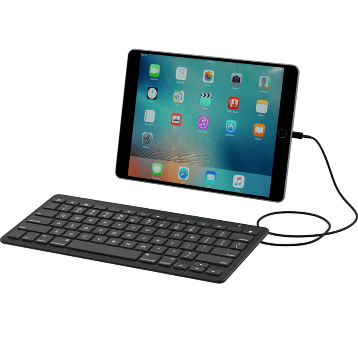Zagg Wired Keyboard Compact Lightning Connector iPad | SuperOffice