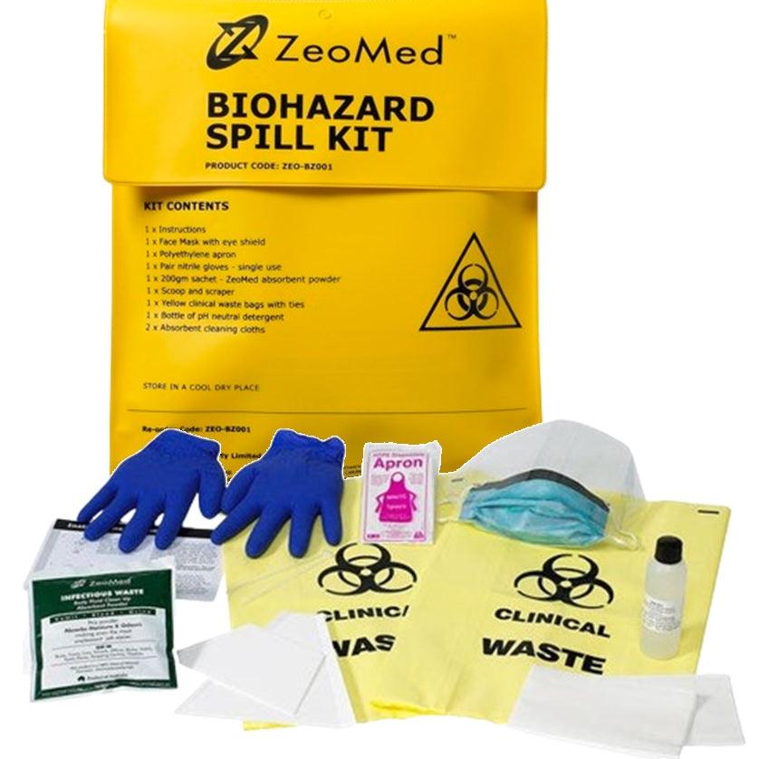 Zeomed Biohazard Clean Up Kit | SuperOffice