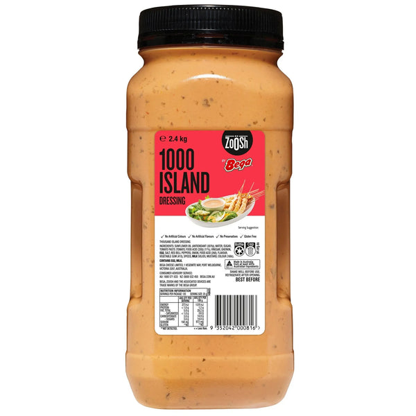 Zoosh Thousand Island Salad Dressing 2.4kg Bulk | SuperOffice